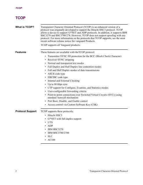 TCOP TCOP What is TCOP? F