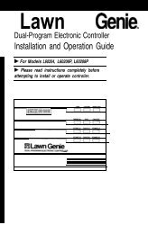 Richdel Lawn Genie 446PRI Controller Owner's ... - Irrigation Direct