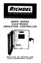 Richdel Lawn Genie 446PRI Controller Owner's ... - Irrigation Direct