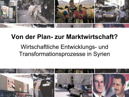 Von der Plan- zur Marktwirtschaft? Wirtschaftliche Entwicklungs