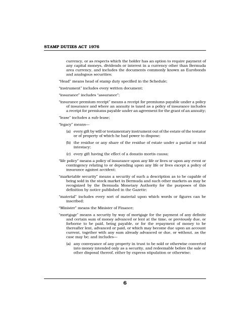 STAMP DUTIES ACT