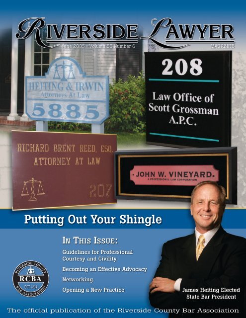 June 2005 - Riverside Lawyer Magazine - Riverside County Bar ...