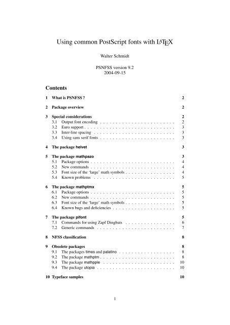 Latex Fontsize