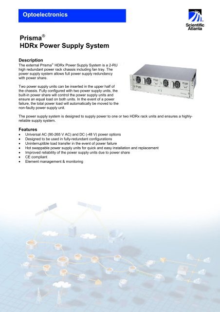 Data Sheet - Prisma HDRx Power Supply System