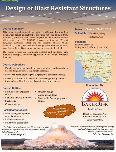 Design of Blast Resistant Structures - BakerRisk