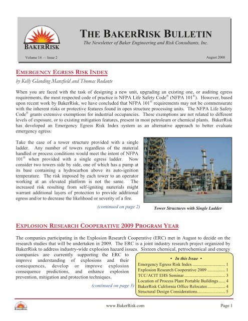 BakerRisk Bulletin 2008 Aug