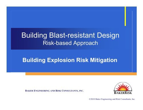 Building Blast-resistant Design - BakerRisk
