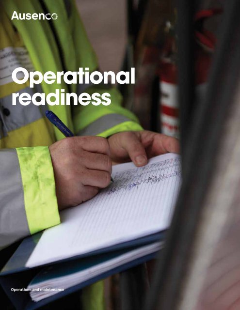 operational readiness brochure - Ausenco