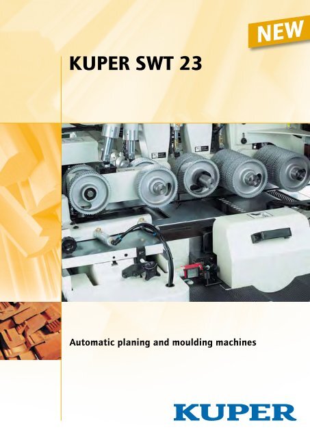 Automatic planing and moulding machines - Kuper