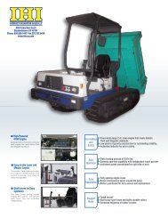 IC-50 Crawler Carrier - IHI Compact Excavator Sales