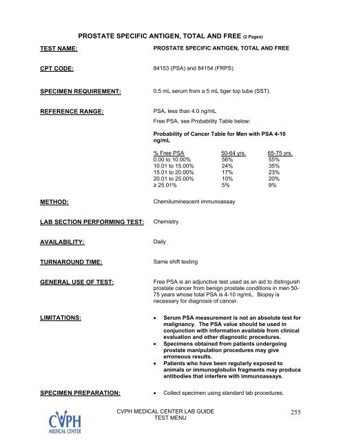 PROLACTIN TEST NAME: PROL