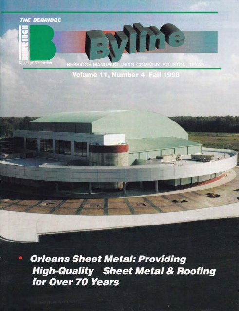 Orleans Sheet Metal - Berridge Manufacturing Co.
