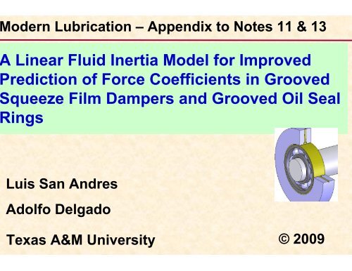 A Linear Fluid Inertia Model for Improved Prediction of Force ...