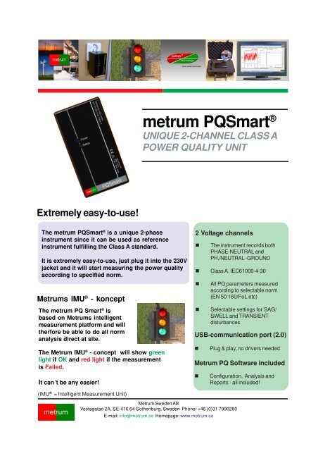Brochure Metrum PQ Smart