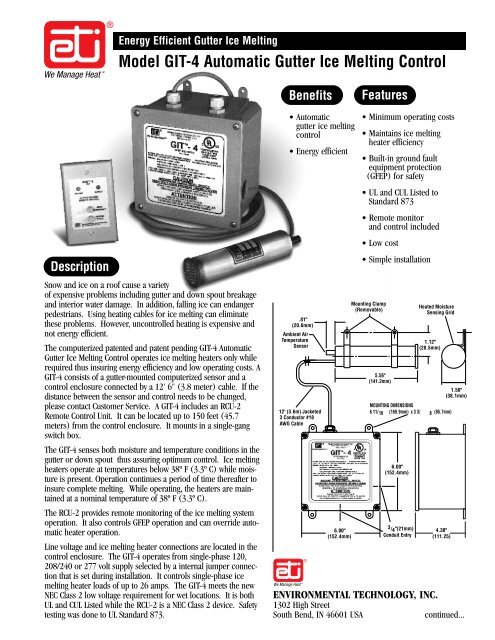 GIT-4_GIT-4 Datasheet - California Detection Systems