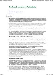 The Nara Document on Authenticity - 日本イコモス国内委員会