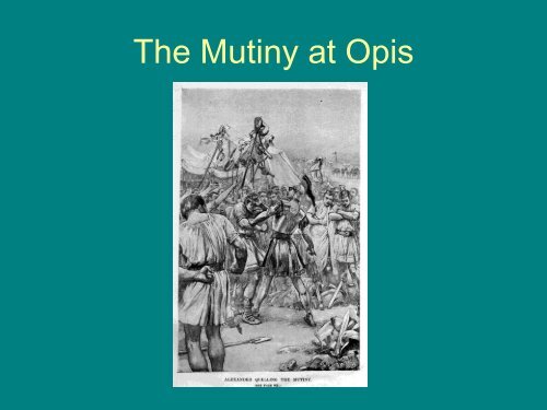 The Mutiny at Opis