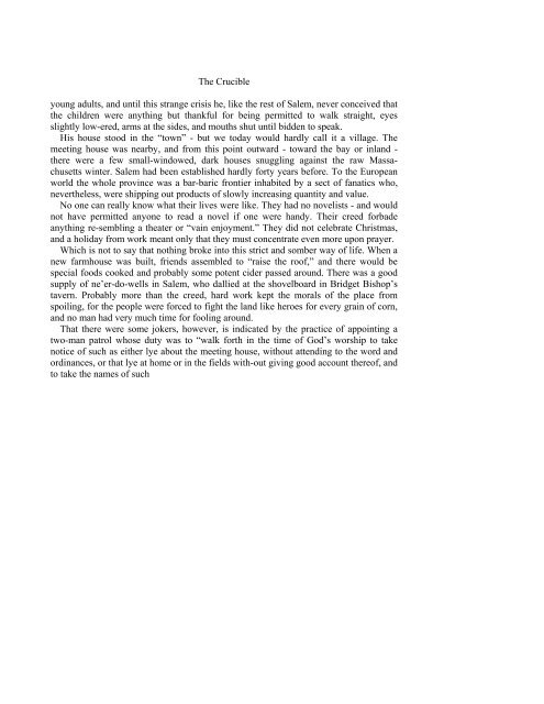 ACT ONE (AN OVERTURE) A s