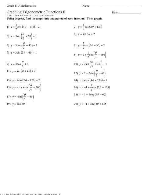 Graphing Trigonometric Functions II y=af(k(x-p))+q.pdf - RHHS - Math