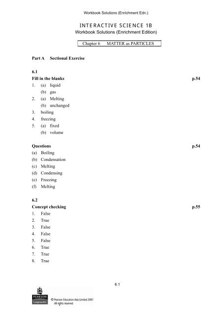 INTERACTIVE SCIENCE 1B