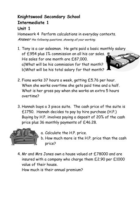 Homework 4 - Knightswood Secondary School