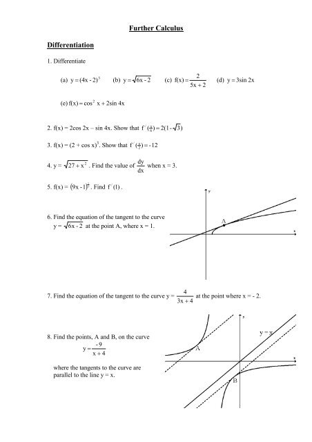 Further Calculus - Knightswood Secondary School