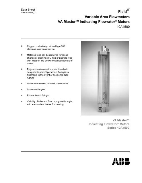 10A4500 - Fluid Process Control