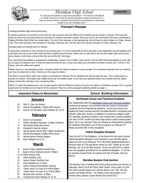 Meridian High School - Meridian School District
