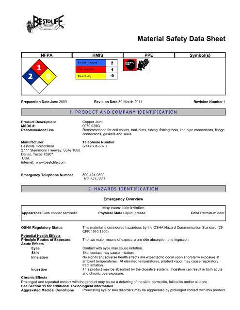 Copper Joint MSDS.pdf - Mid-Continent