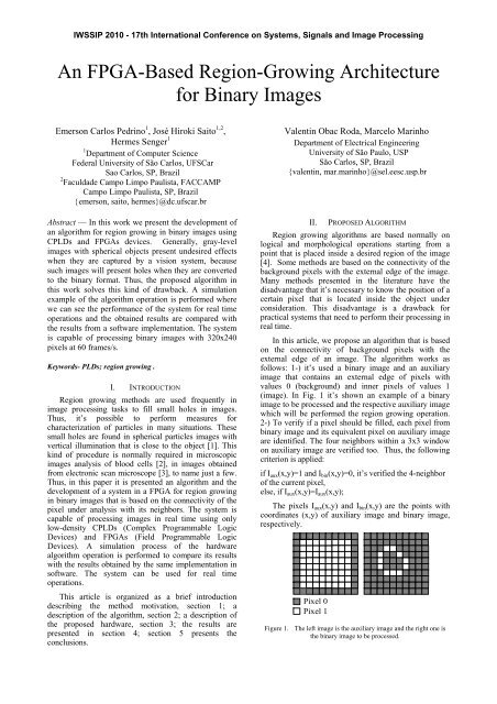 An FPGA-Based Region-Growing Architecture for Binary ... - Iwssip.org