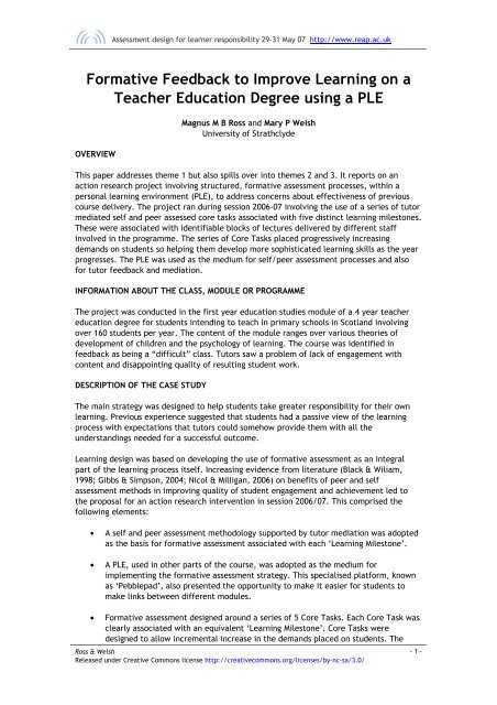 Formative feedback on a teacher education degree using a PLE.pdf