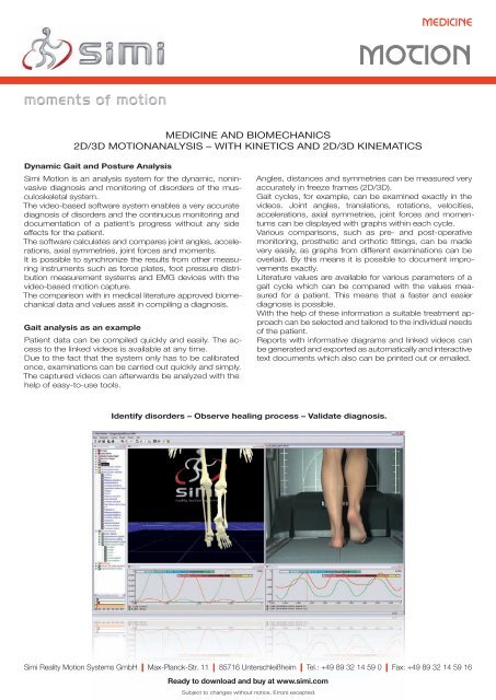 MOTION - SIMI Reality Motion Systems GmbH