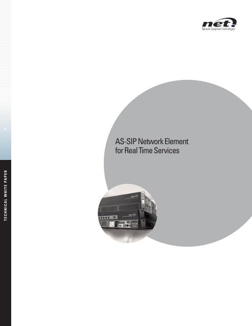 AS-SIP Network Element for Real Time Services