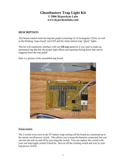 Ghostbusters Trap Light Kit - Hyperdyne Labs