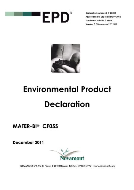 Environmental Product Declaration