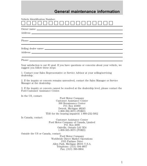 Ford F-150 1998 - Scheduled Maintenance Guide Printing 2 (pdf)