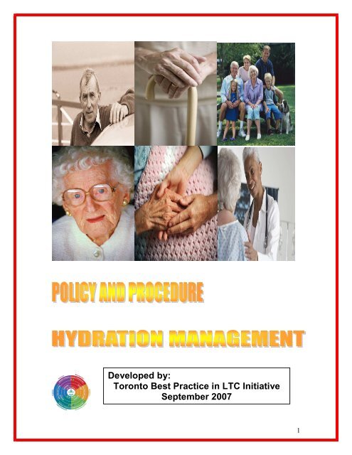 Policy & Procedure - Hydration Management - Long-Term Care Best ...