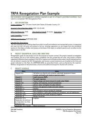 TRPA Revegetation Plan Template - Tahoe BMP