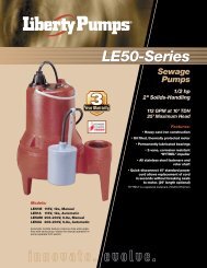 Installation Manual - Liberty Pumps