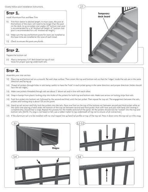 ELITE ALUMINUM STAIR RAIL