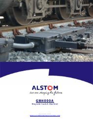 Model 5 Electric Switch Machine - Alstom
