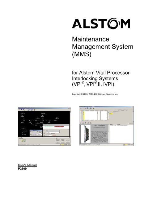 Maintenance Management System (MMS) - ALSTOM Signaling Inc.
