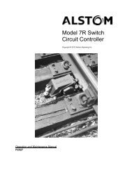Model 5 Electric Switch Machine - Alstom