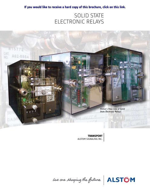 SOLID STATE ELECTRONIC RELAYS - Alstom