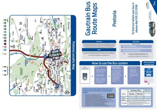 Bus Route Brochure Pretoria - Gautrain
