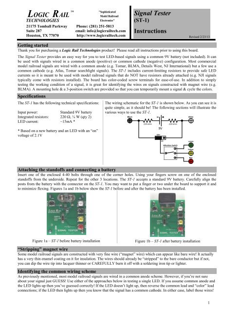 Signal Tester - Logic Rail Technologies