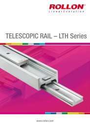 TELESCOPIC RAIL - Rollon Linear Guides