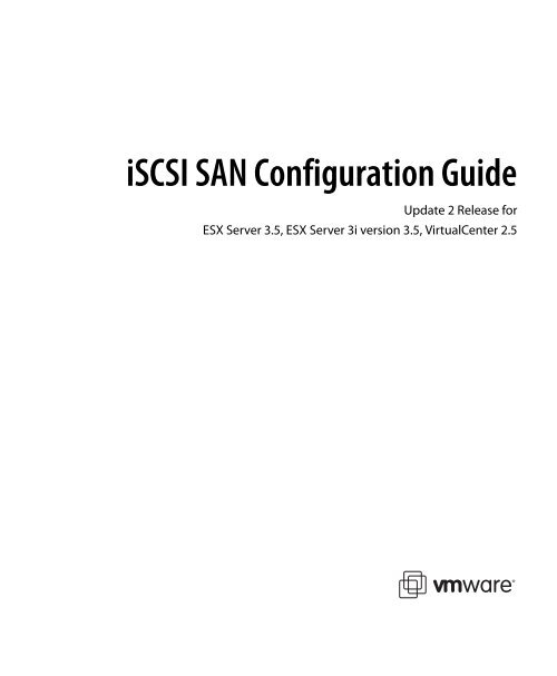 iSCSI SAN Configuration Guide - Aberdeen