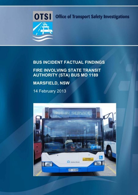 Marsfield - Office of Transport Safety Investigations