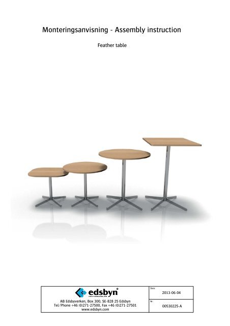 Feather table - Edsbyn